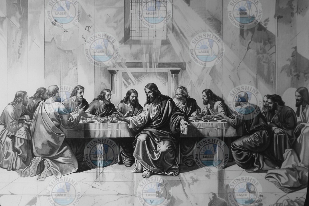 Last Supper Laser Engraving File, Religious CNC Carving (digital ...