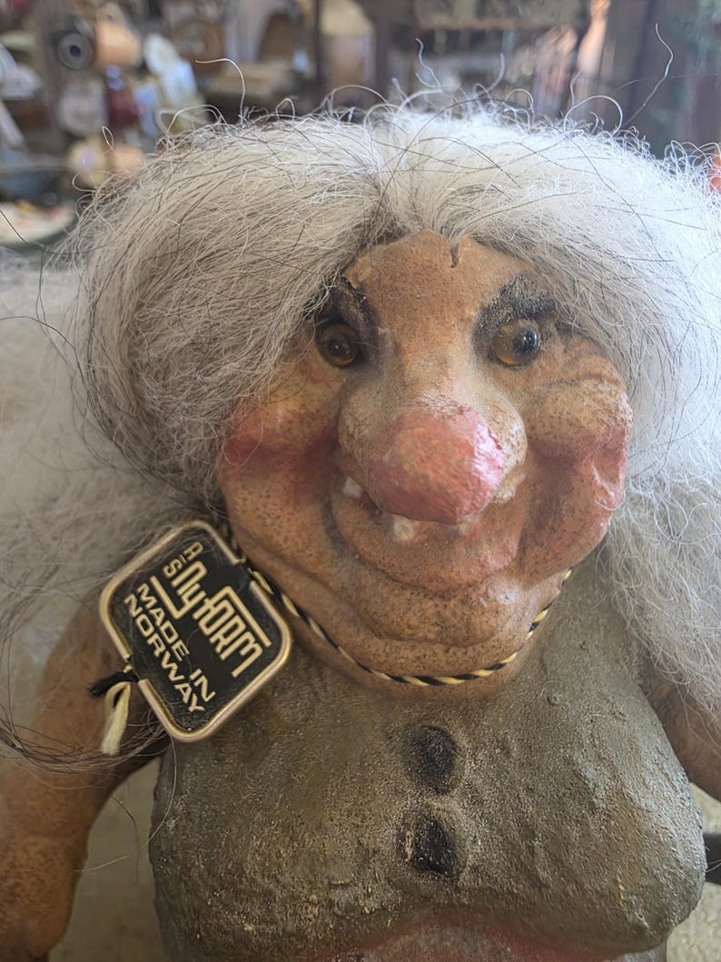 Vintage Norwegian Nyform Troll Lady - Etsy
