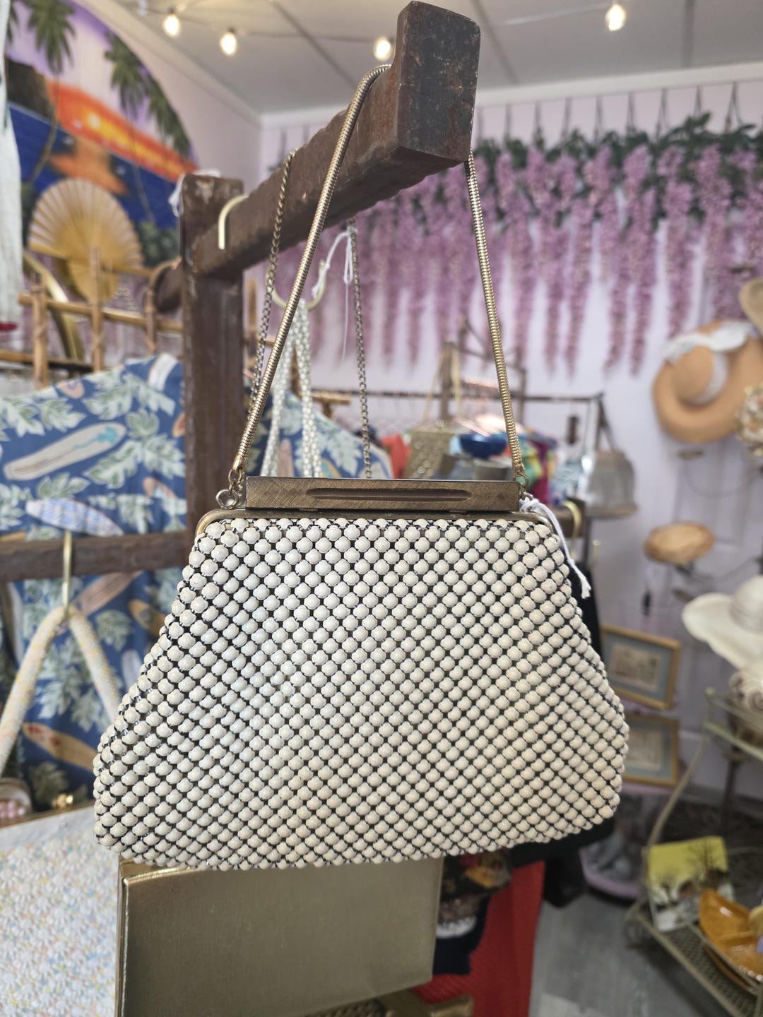 1930s Whiting and Davis Cream-colored Alumesh Evening Bag - Etsy