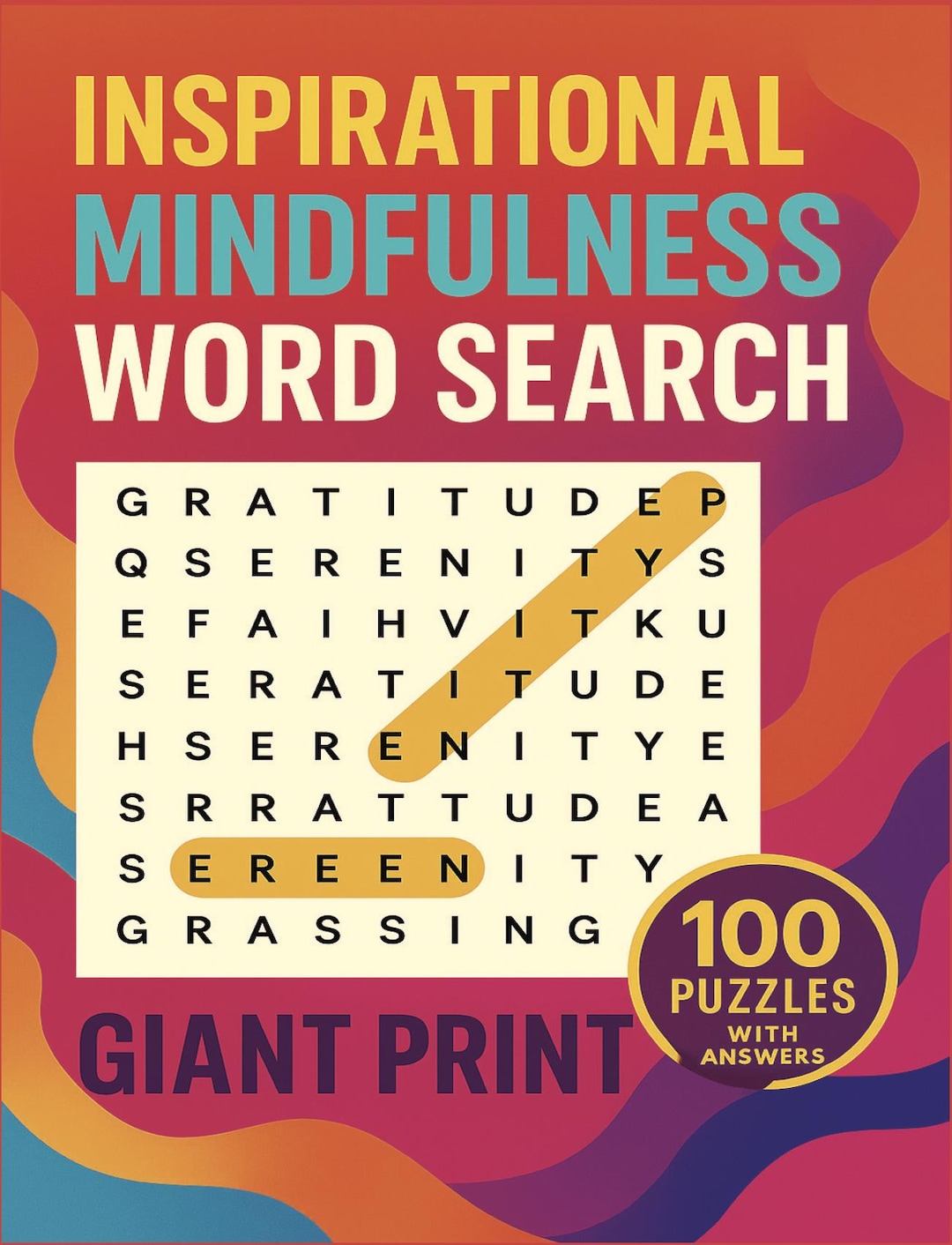 Giant Print Inspirational Word Search: 100 Puzzle Printable Book (PDF ...
