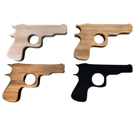 Wooden Handguns ROKR Mini Gun LQ502 3D Wooden Puzzles