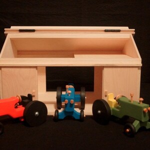 Toy Machine Shed With Tractor - Etsy