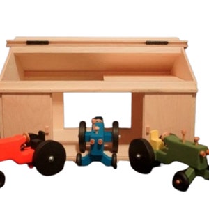 Toy Machine Shed With Tractor - Etsy