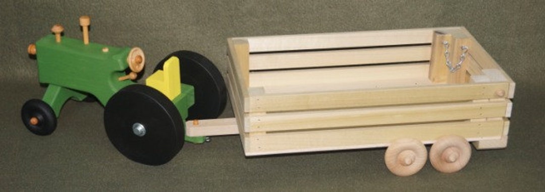 Wooden Tractor and Implements - Etsy