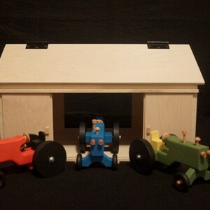 Toy Machine Shed With Tractor - Etsy