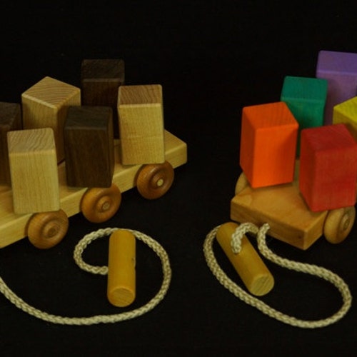 Wooden Spinning Blocks - Etsy