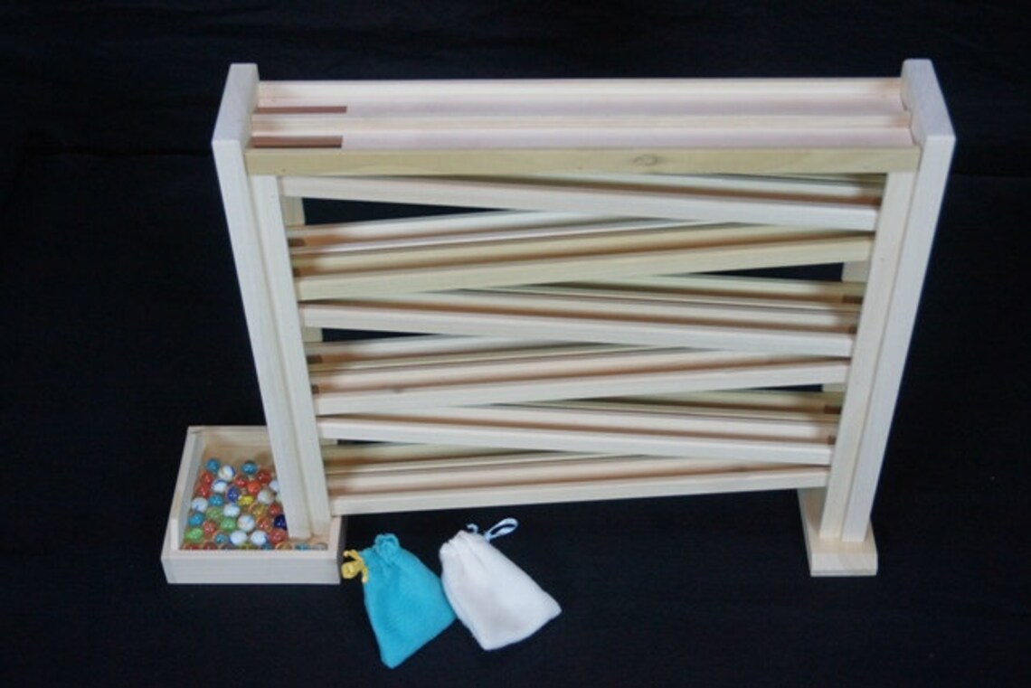 Wooden Double Marble Roller - Etsy