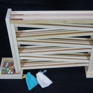 Wooden Double Marble Roller - Etsy