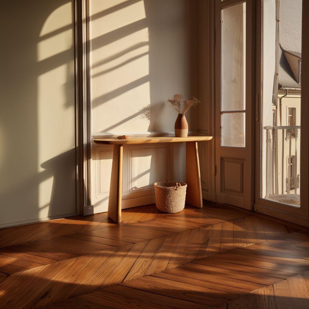 Handmade Rustic Console Table | Solid Wood Hallway Side Table ...