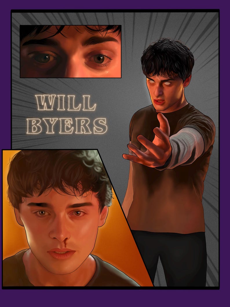 Stranger Things Season 5 Comic 8x10 Poster Art Prints - Etsy