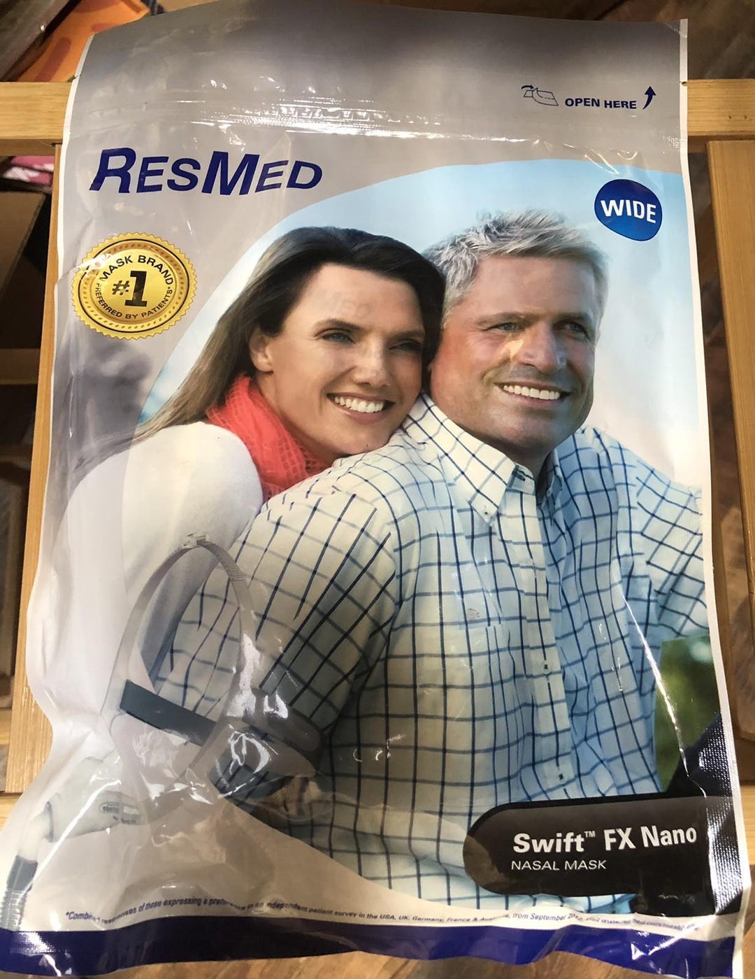 Resmed Swift FX Nano Nasal Mask - Wide 62251 - 62238 62281 62271 Sealed ...