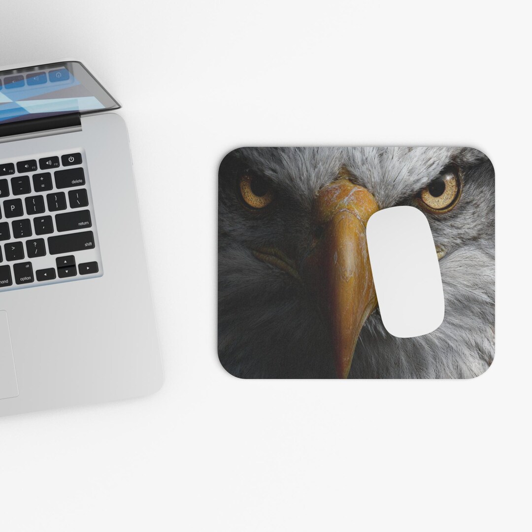 Eagle Close-up Mouse Pad | Fierce Raptor Close-up, Office Desk ...