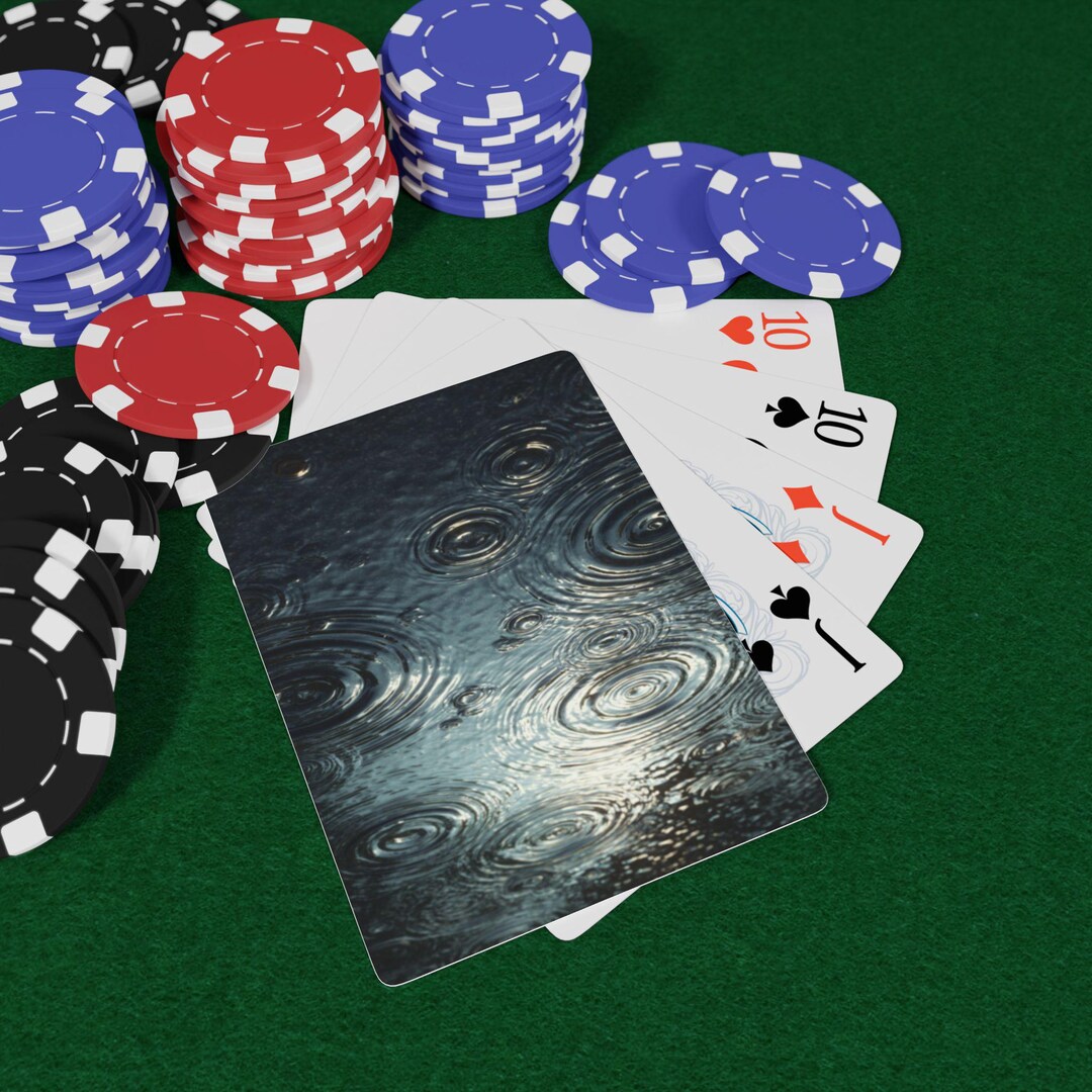 Raindrop Echo Patterns Playing Cards | Ace Deck, Game Night Essentials ...