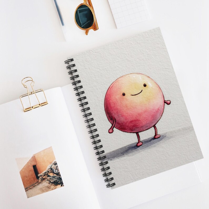 Jellybean Tripod Buddy Spiral Notebook | Ruled Journal, Artistic ...