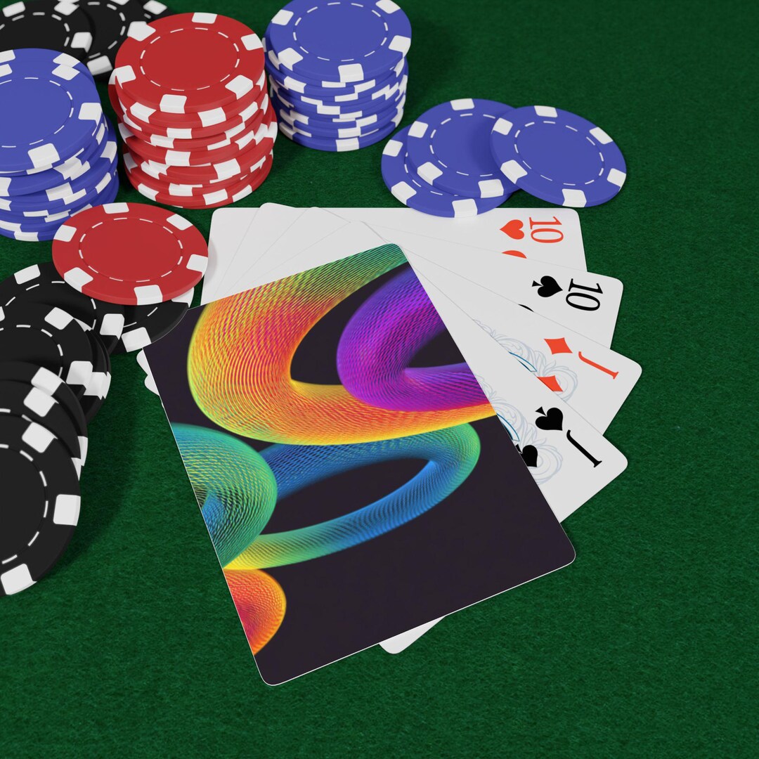 Circular Motion Map Playing Cards | Colorful Modern Deck, Game Night ...