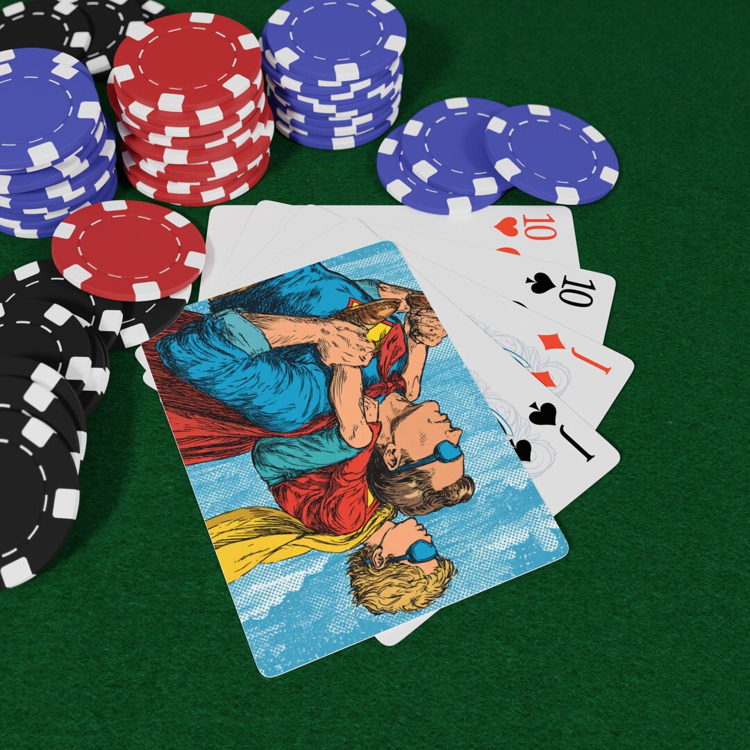 Superhero Dad Flight Playing Cards | Potent Poker Deck, Game Night ...