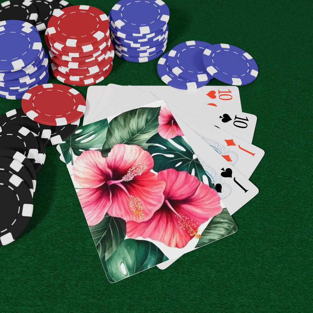 Island Bloom Burst Playing Cards, Standard Playing Cards, Game Night ...