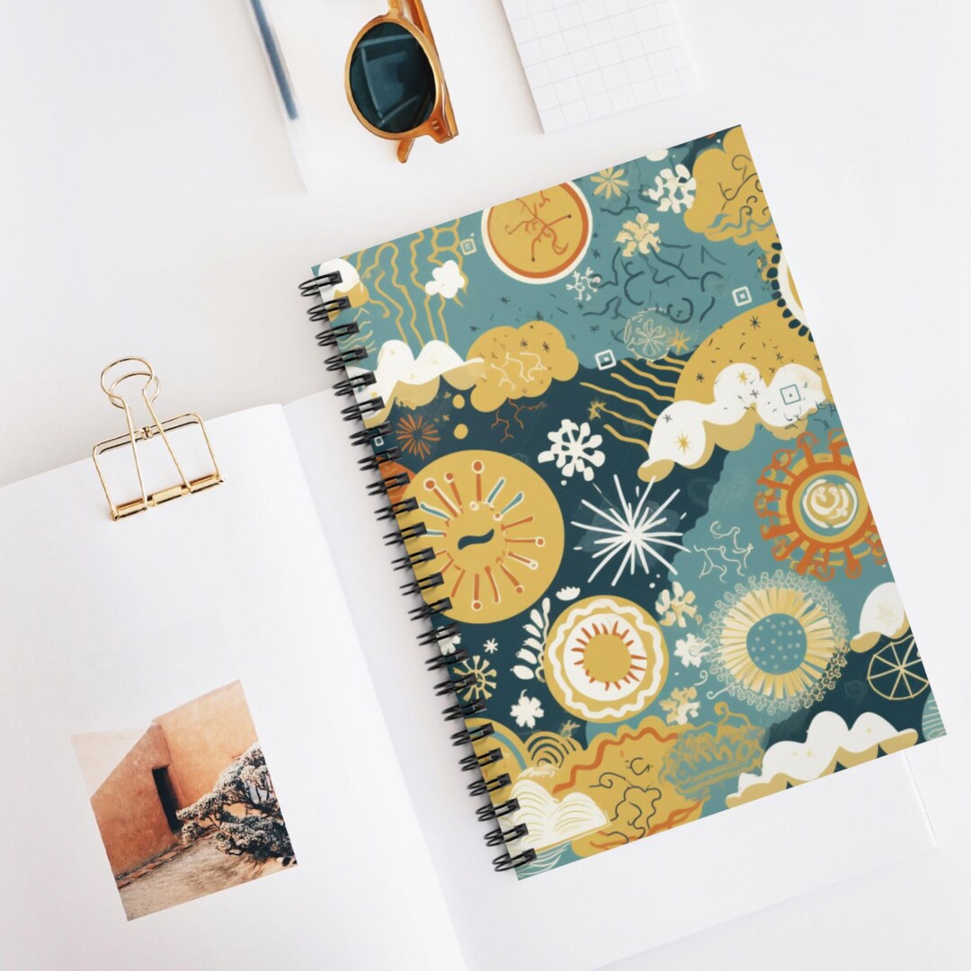 Whimsical Weather Mix Spiral Notebook | Ruled Journal, Artistic ...