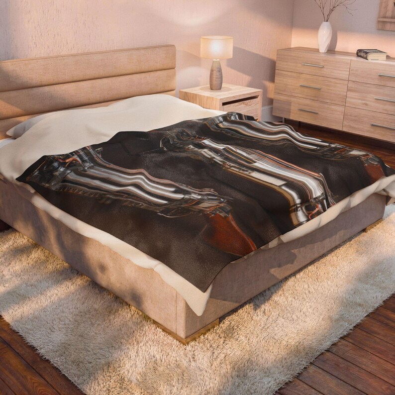 Magnetic Gauss Shotgun Plush Blanket, Cozy Blanket, Home Decor Throw ...
