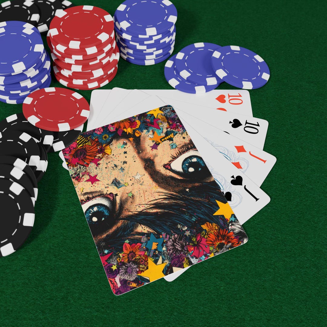 Pop Explosion Burst Poker Playing Cards | Illustrated Face Design, Gift ...