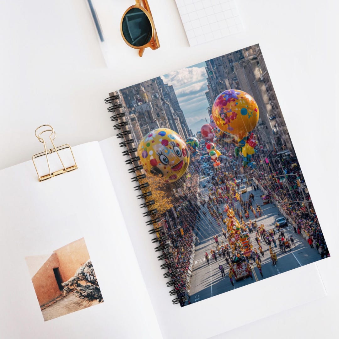Balloon Parade Cheer Spiral Notebook | Ruled Line Journal, Artistic ...