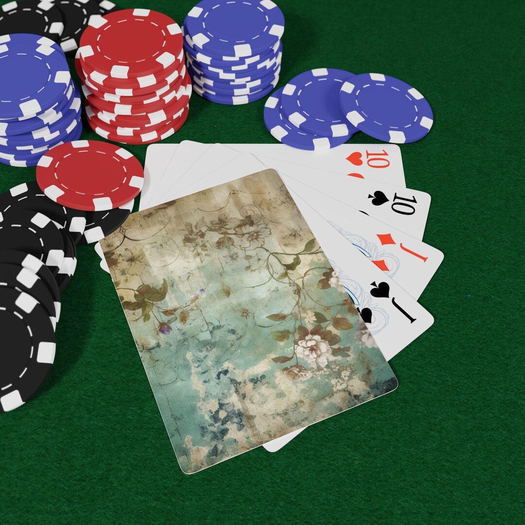 Grunge Floral Peel Playing Cards | Ace of Spades Deck, Game Night ...