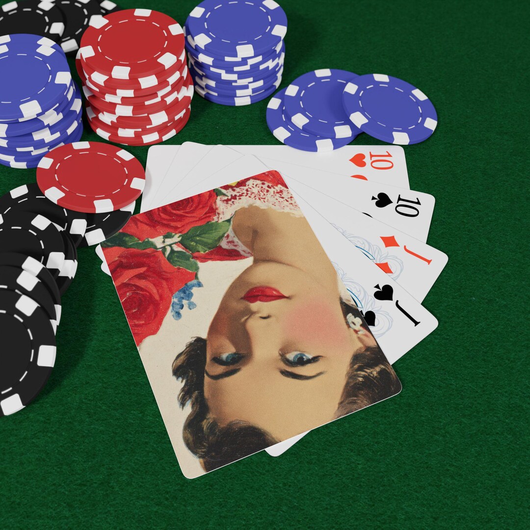 Vintage Roses Lace Poker Playing Cards Set, Retro Gaming Gift, Casino ...