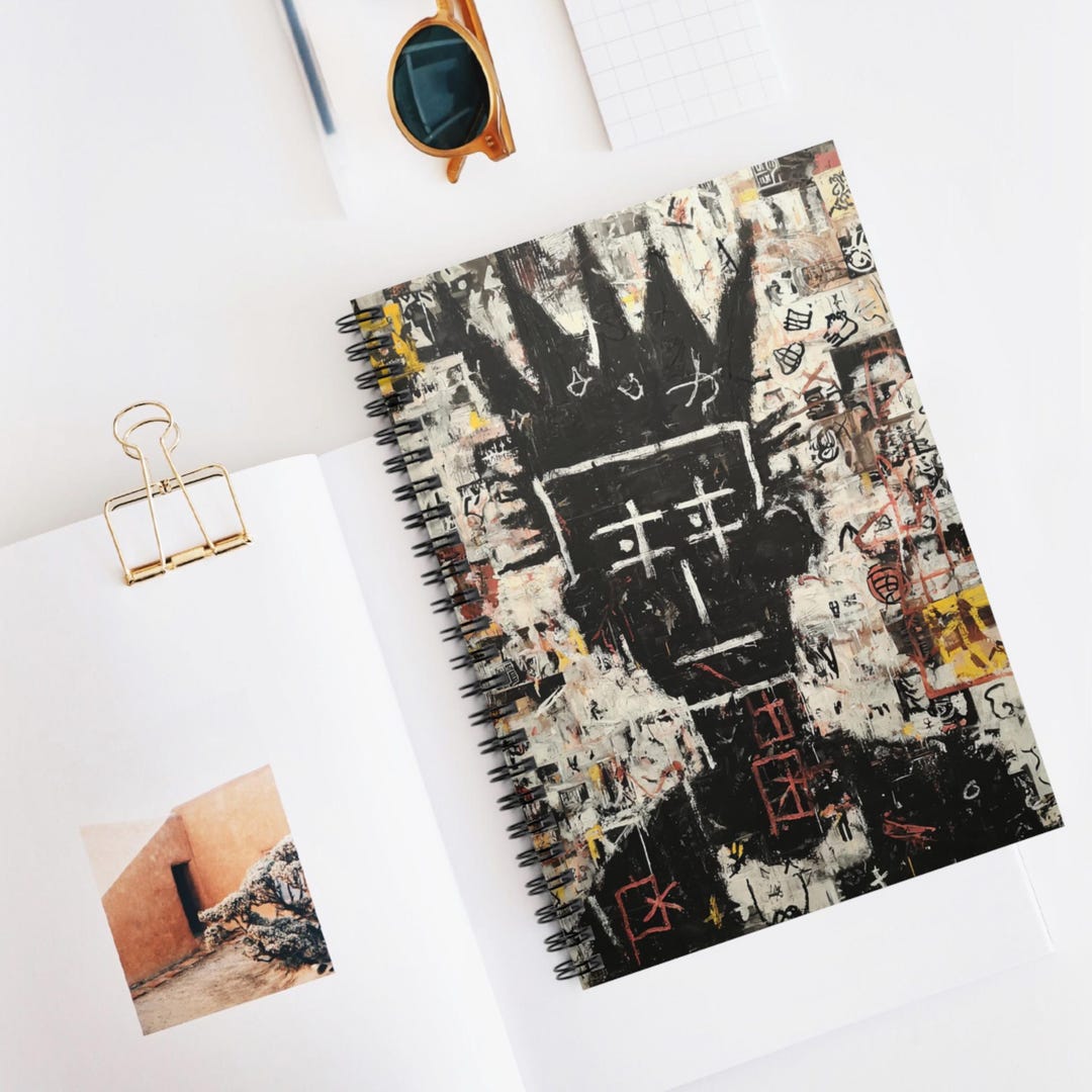 Graffiti King Figure Spiral Notebook - Ruled Line, Artist Journal ...
