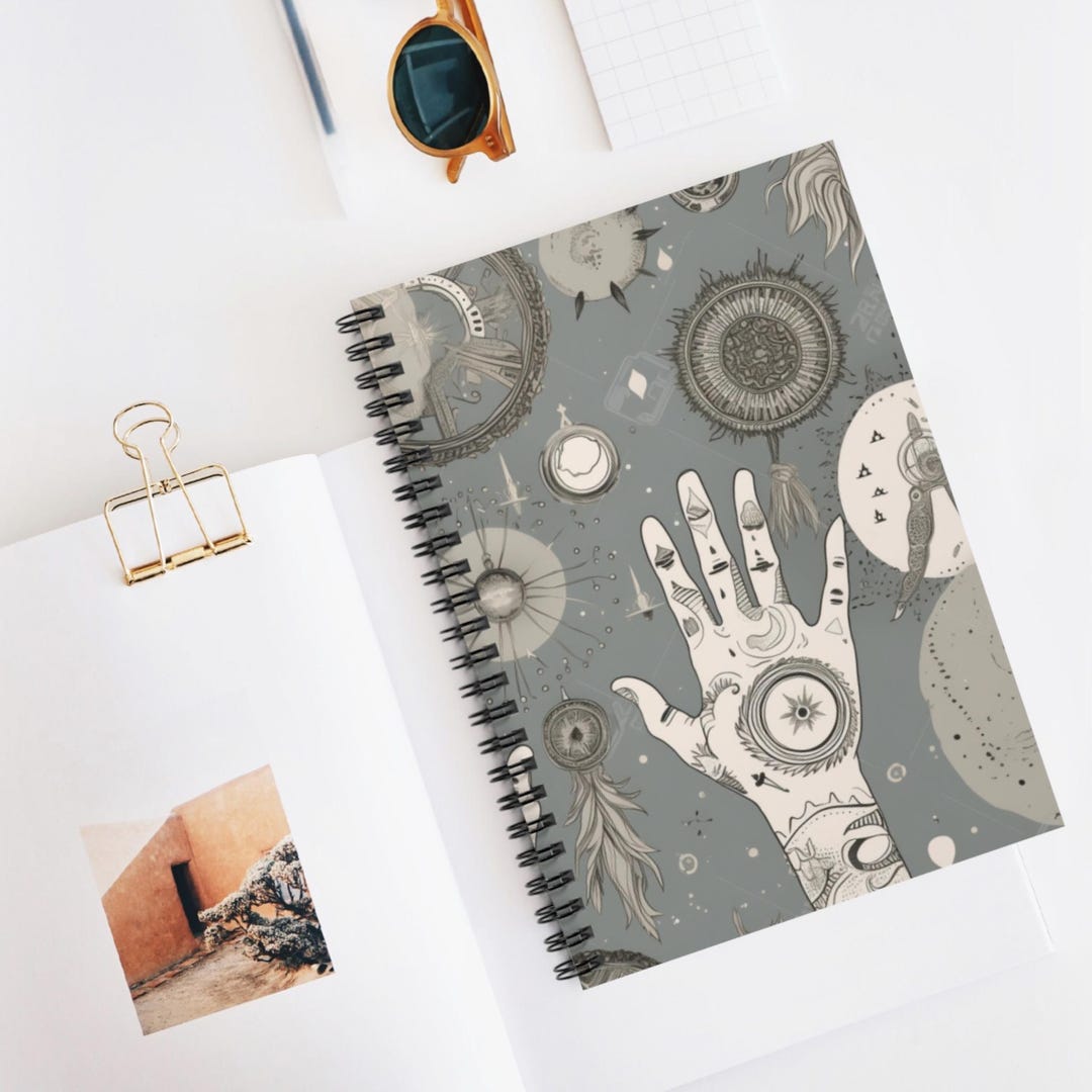 Mystic Chart Symbols Spiral Notebook | Ruled Journal, Artistic ...