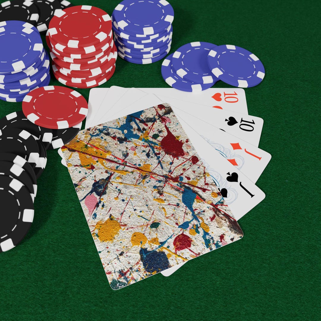 Color Splash Frenzy Poker Playing Cards, Game Night Essentials ...