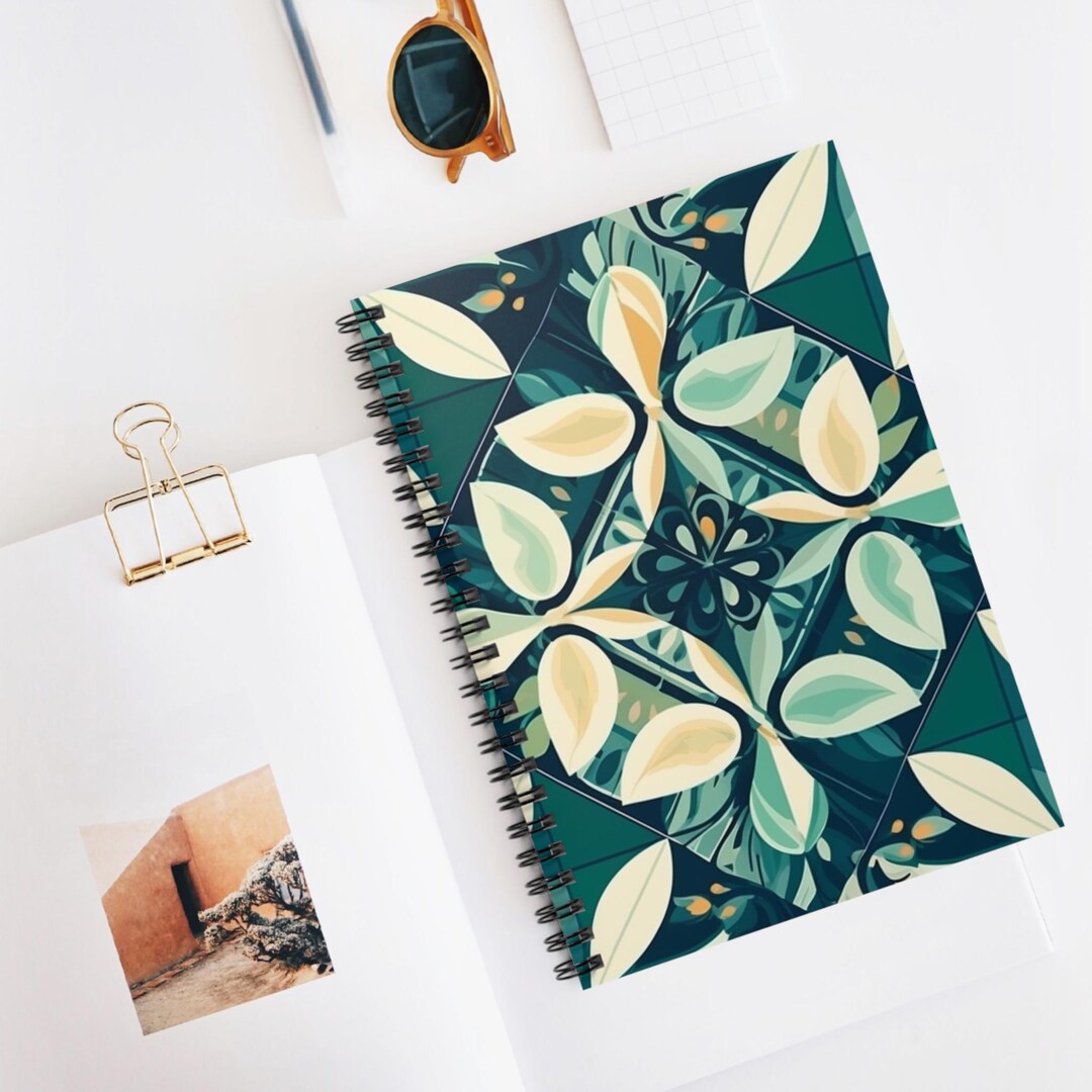 Island Mosaic Tiles Spiral Notebook | Ruled Journal, Artistic ...