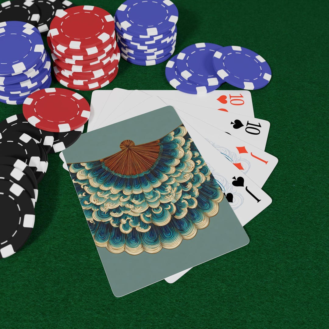 Wave Echo Stillness Playing Cards | Decorative Cards, Game Night ...