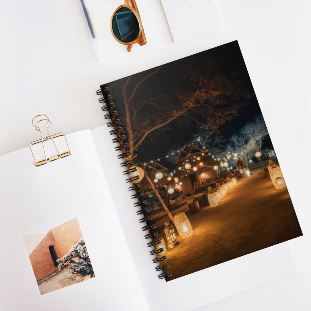 Magical Farm Night Spiral Notebook | Ruled Journal, Artistic Sketchbook ...