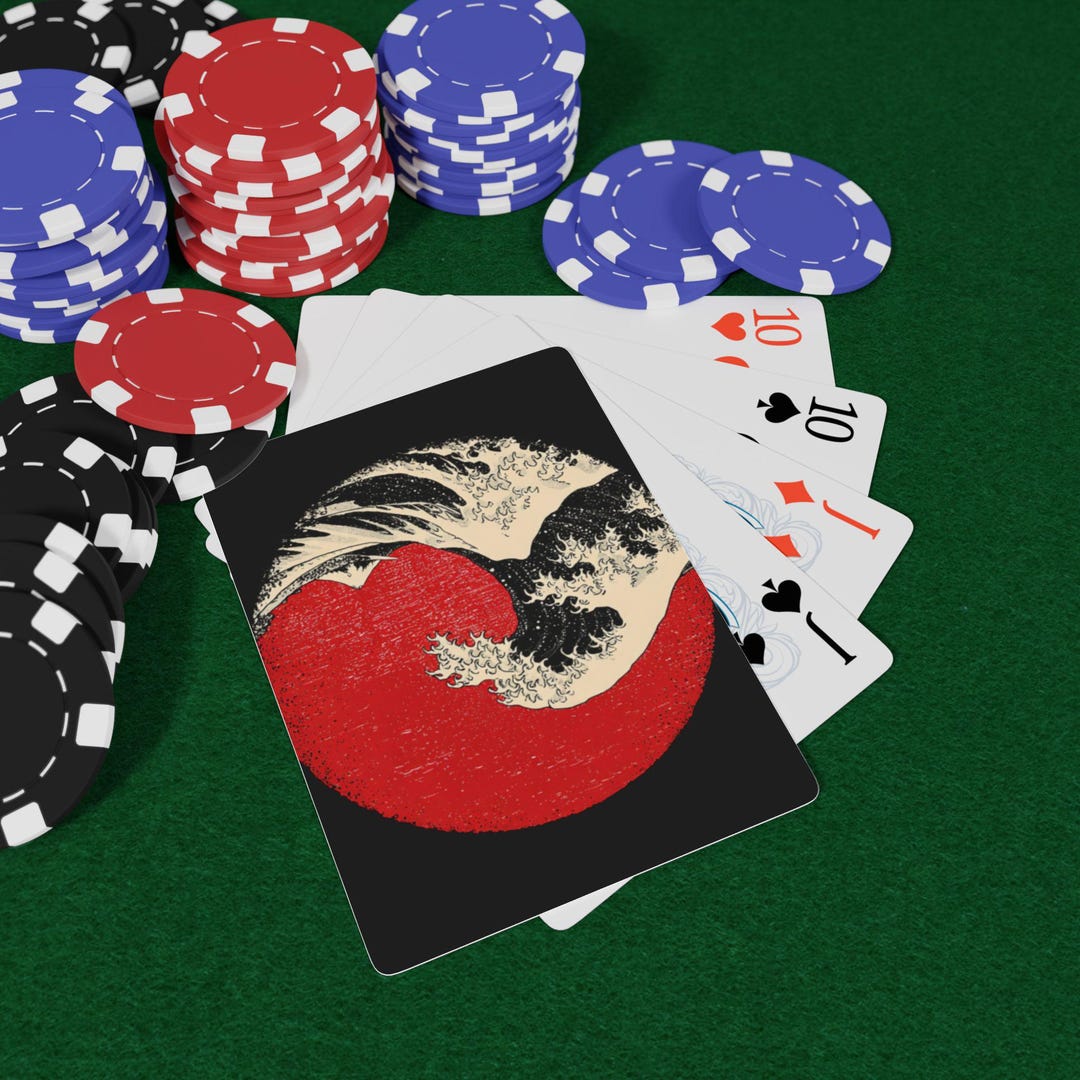 Brushstroke Breakers Playing Cards | Japanese Wave Deck, Game Night ...