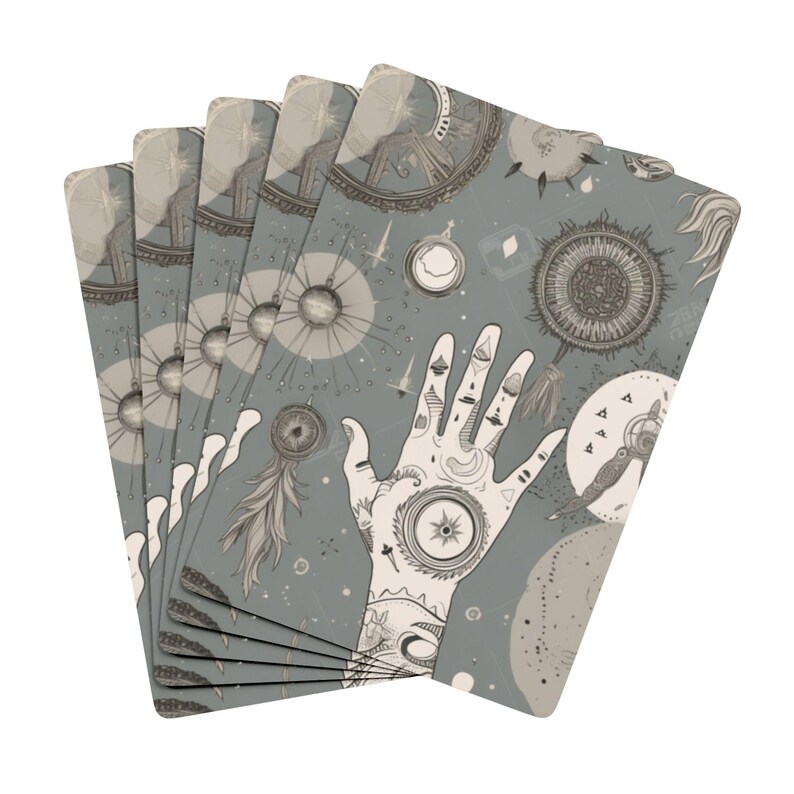 Mystic Chart Symbols Playing Cards | Astrological Deck, Game Night ...