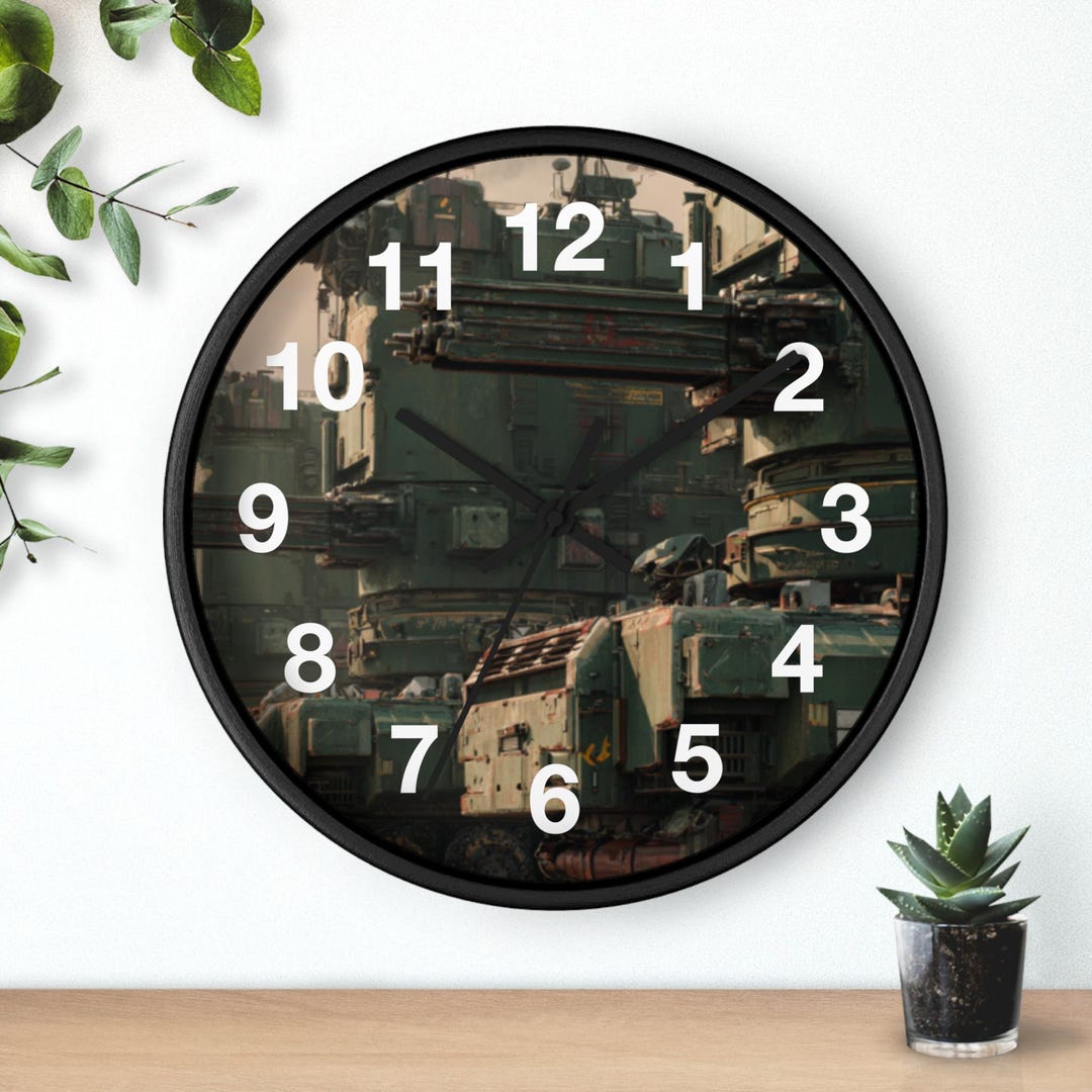 Defense Turret Platform Wall Clock | Military Vehicle, Steampunk ...