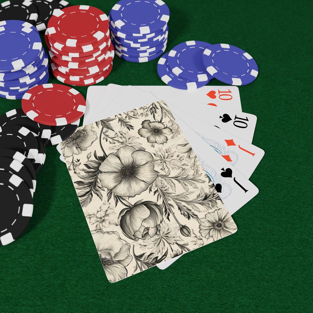 Engraved Bloom Texture Playing Cards, Standard Playing Cards, Game ...