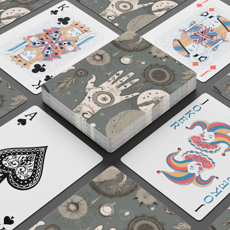 Mystic Chart Symbols Playing Cards | Astrological Deck, Game Night ...