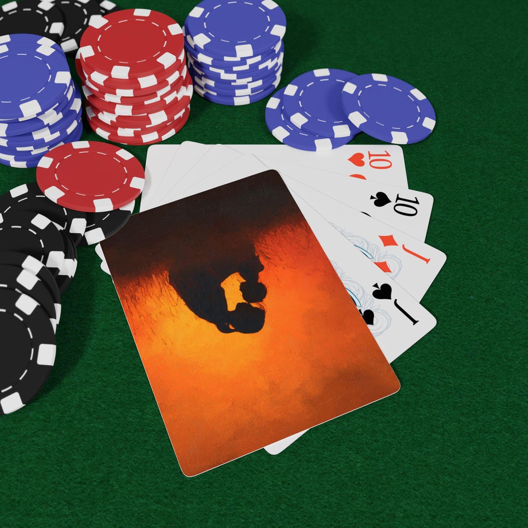 Sunset Silhouette Poker Playing Cards | Unique Gift for Gamers, Cards ...