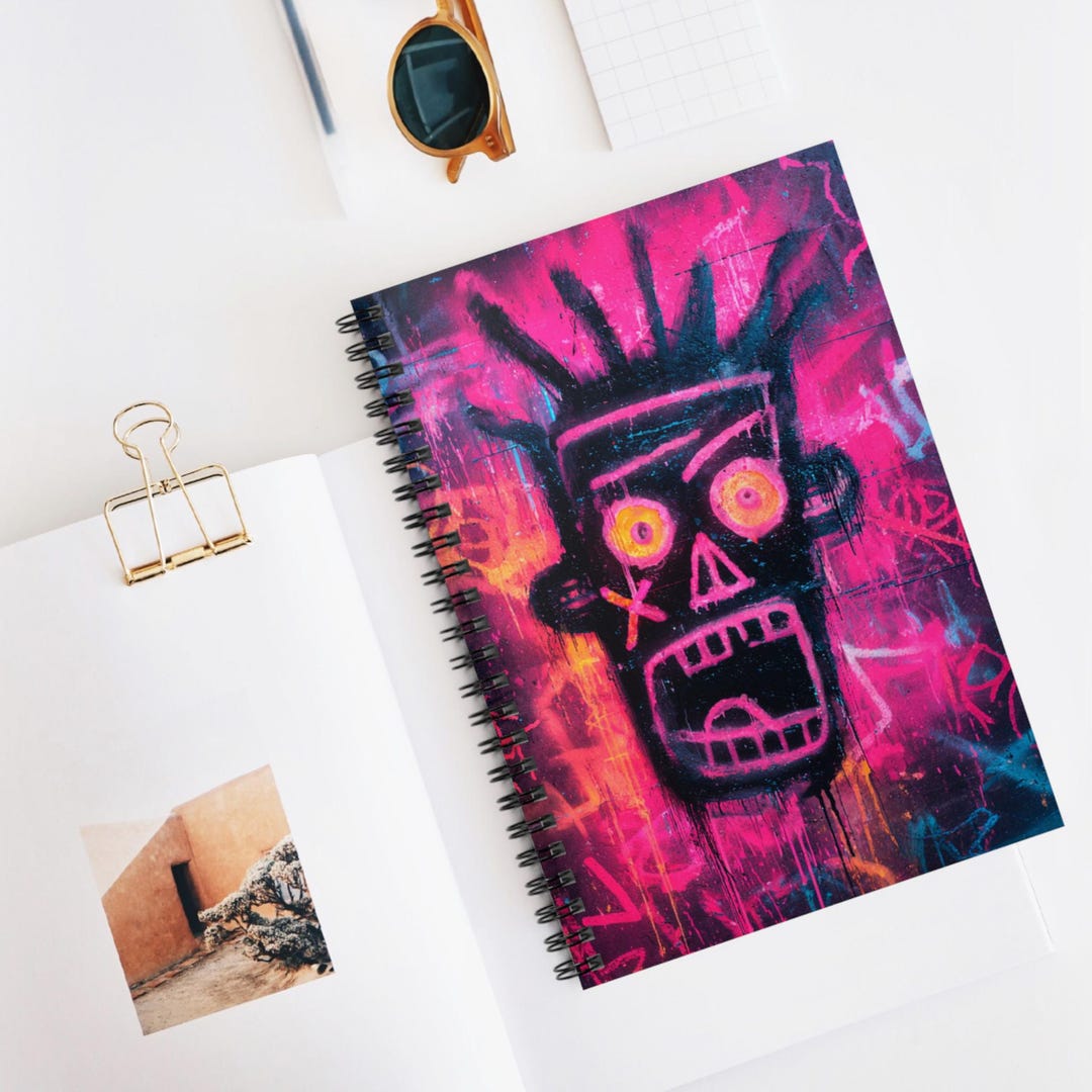 Icon With Halo Spiral Notebook - Ruled Lines, Graffiti Journal ...
