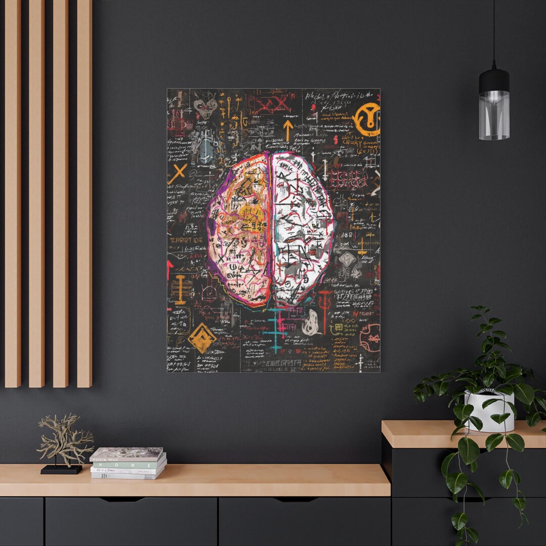 Brainstorm Diagram Wild, Wall Art Home Decor Office Decor, Matte Art ...