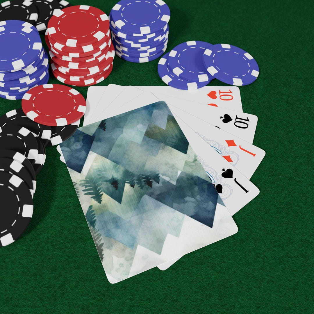 Misty Peak Layers Poker Playing Cards, Game Night Essential, Christmas ...