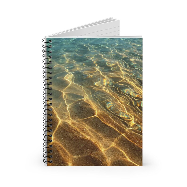 Underwater Dune Flow Spiral Notebook, Ruled Lined Journal, Artistic ...