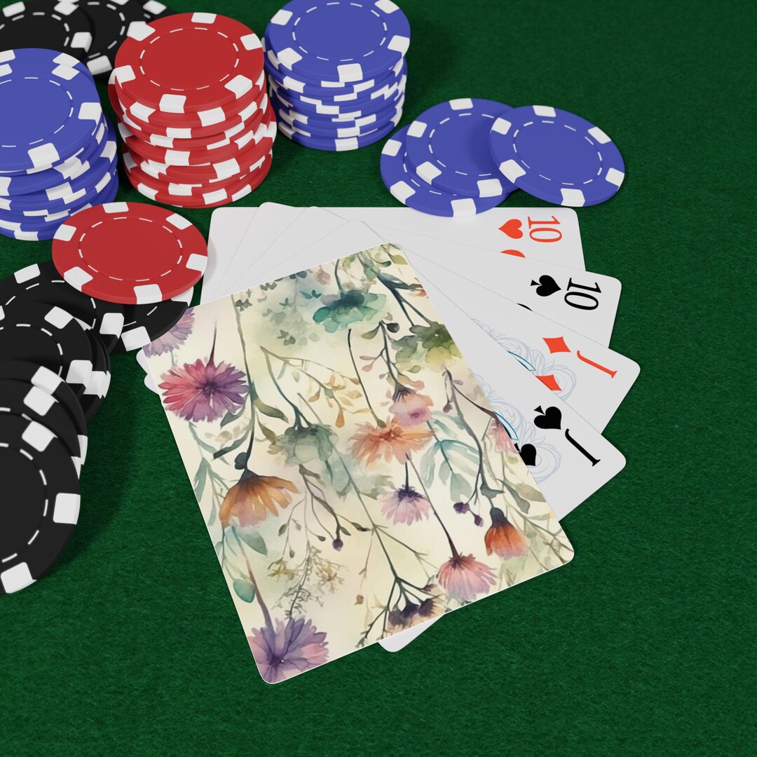 Pastel Meadow Drift Playing Cards | Floral Deck, Game Night Essential ...