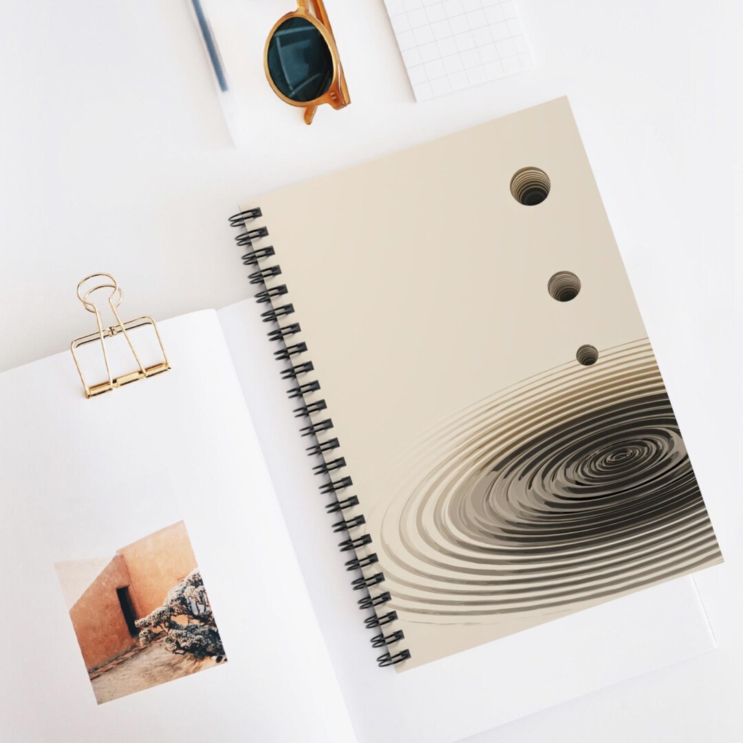 Mistfall Motion Map Spiral Notebook | Ruled Line Journal, Artistic ...