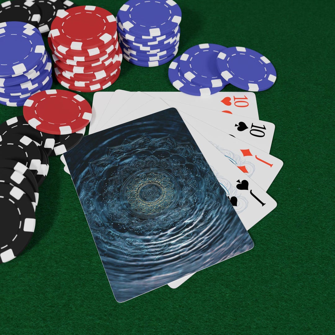 Zen Pulse Pattern Playing Cards | Decorative Back Ripple, Game Night ...