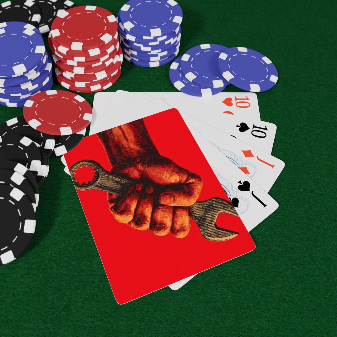 Wrench Fist Poster Poker Playing Cards Set, Unique Card Games, Gift for ...