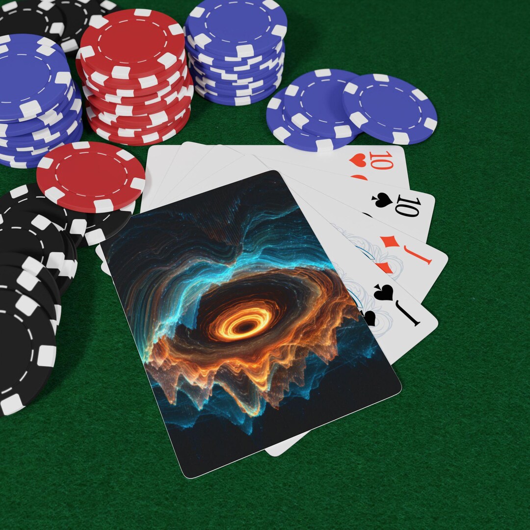Ocean Fury Forms Playing Cards | Cosmic Black Design, Game Night ...