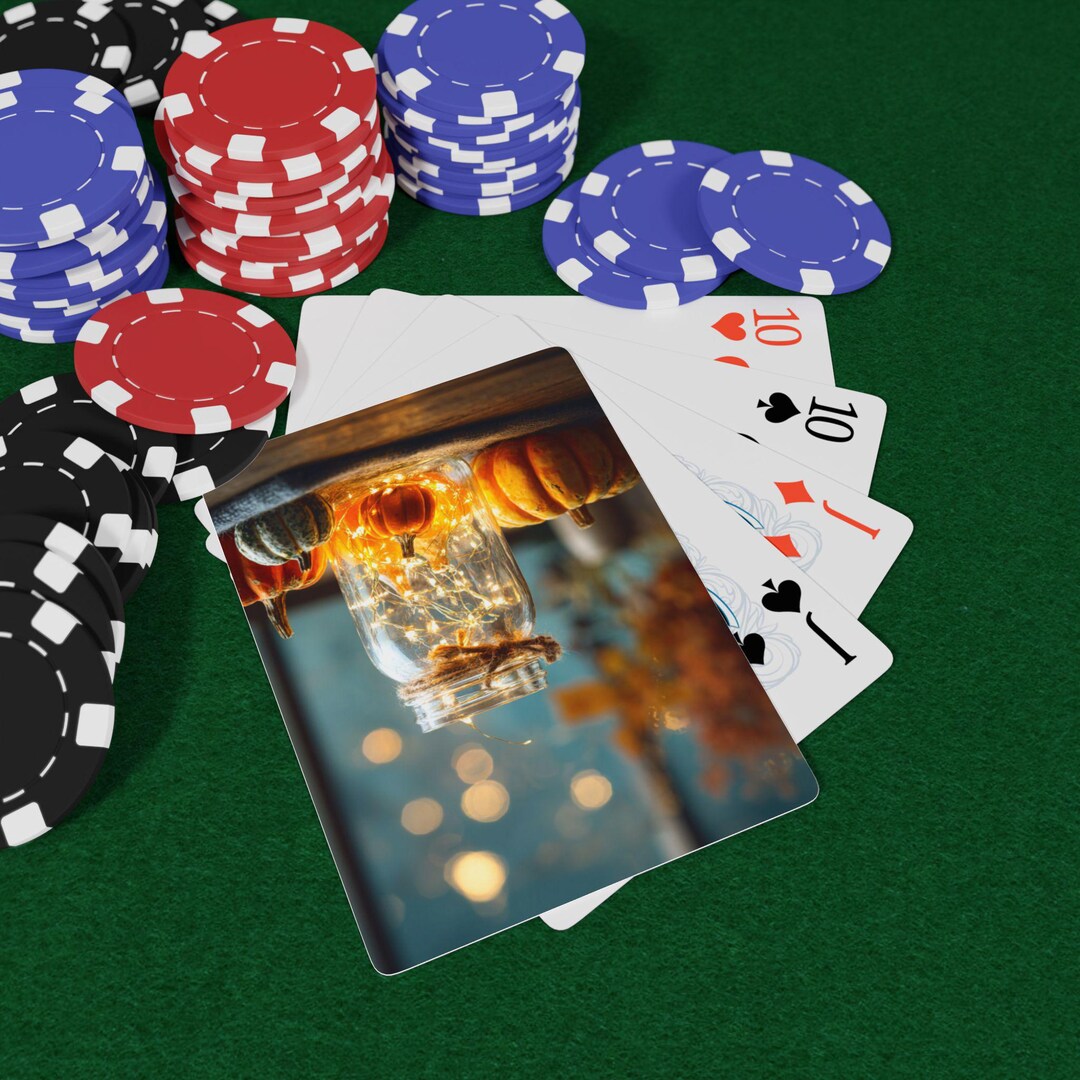Mason Jar Decor Playing Cards - Elegant Design for Game Night Fun, Gift ...