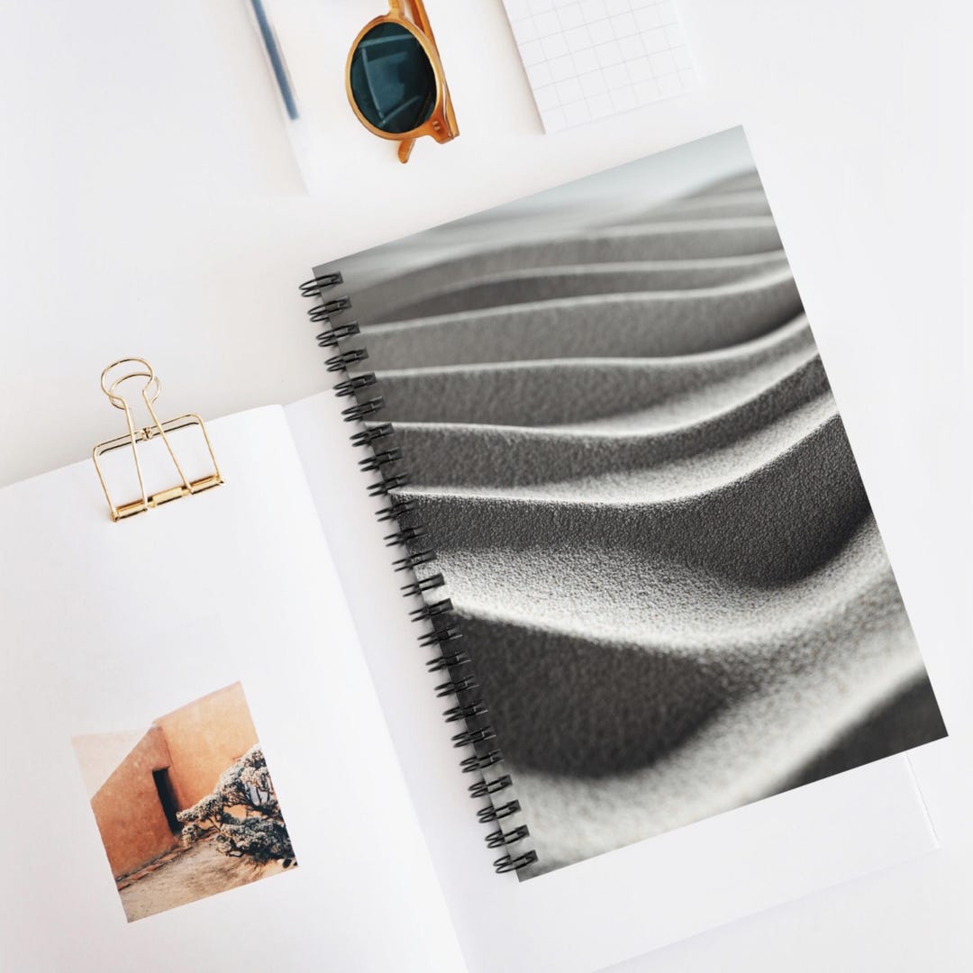Ripples in Sand Spiral Notebook | Ruled Line Journal, Artistic ...